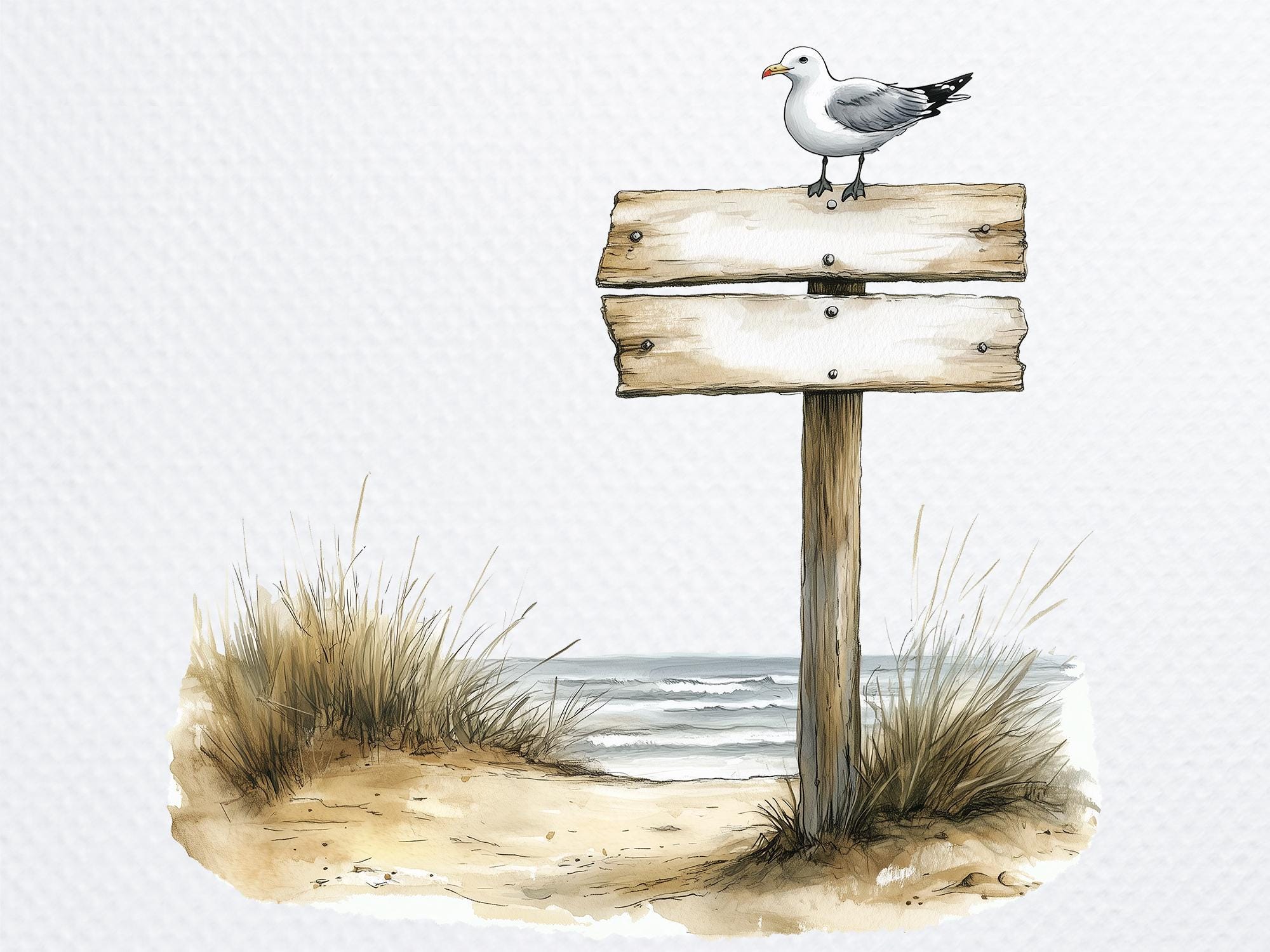 13 Wooden Sign PNG Clipart Bundle, Beach Sign Png, Nautical Signs ...