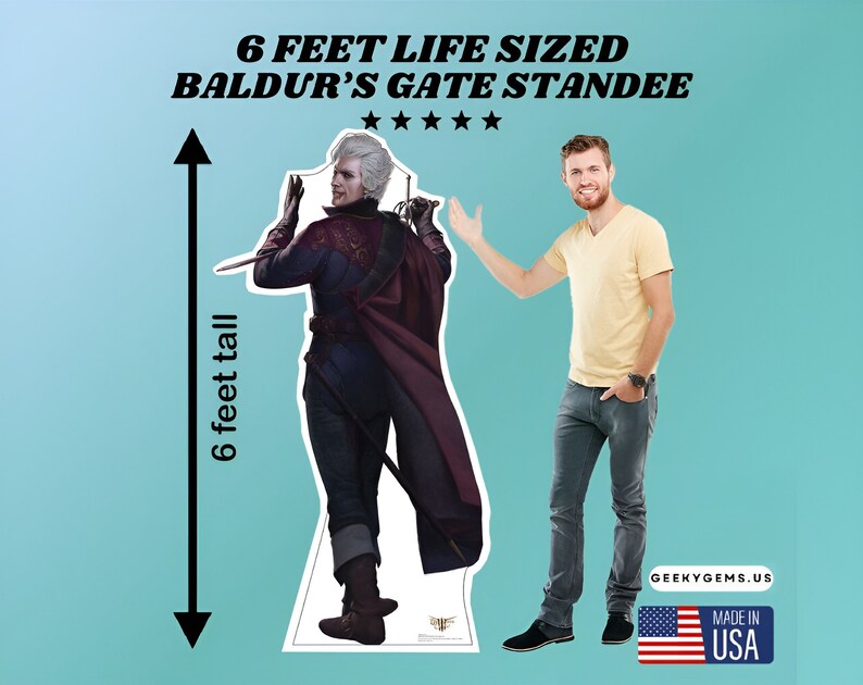 PREMIUM Baldur's Gate 3 Life Size Character Cardboard - Etsy Australia