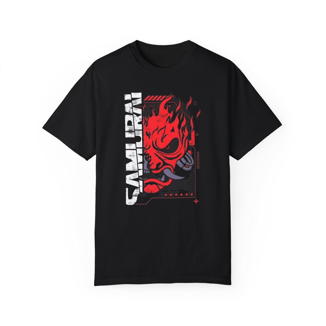 Cyberpunk 2077 Samurai Tshirt Merch | Edgerunner Unisex Video Game Art ...