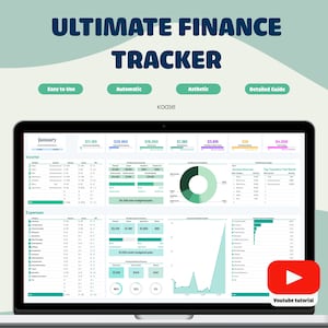 Ultimate Finance Tracker | Annual & Monthly, Budget Spreadsheet ...