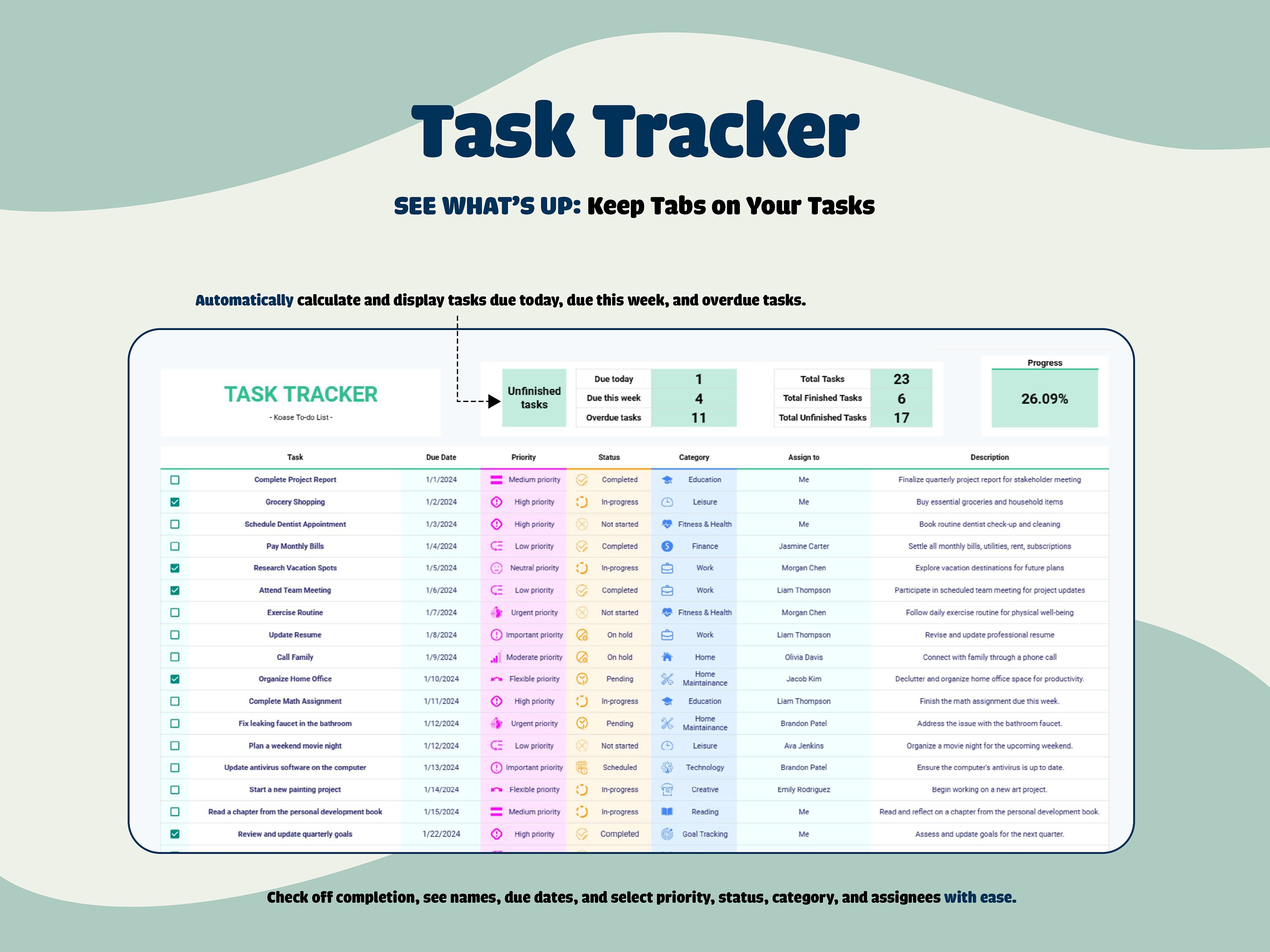Task Tracker, to Do List, To-do List, Task Tracker, Task Planner, Daily ...