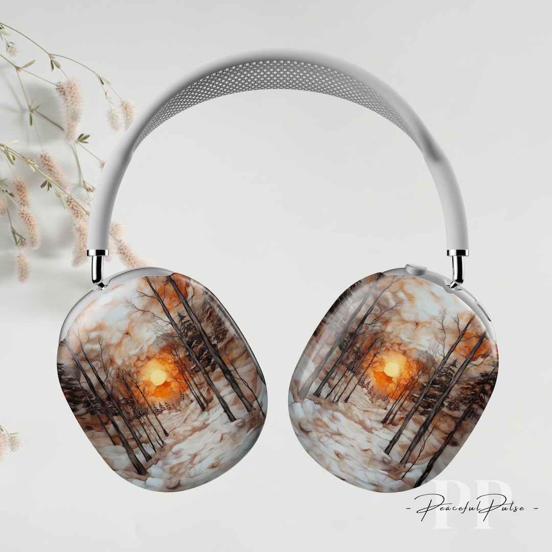 Winter Wonderland AirPod Max Covers, Scenic Forest Design AirPod Case ...