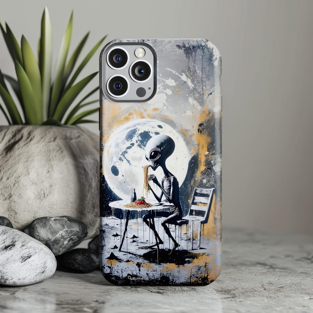 Alien Spaghetti Phone Case – Space Art for Iphone, Samsung Galaxy and ...
