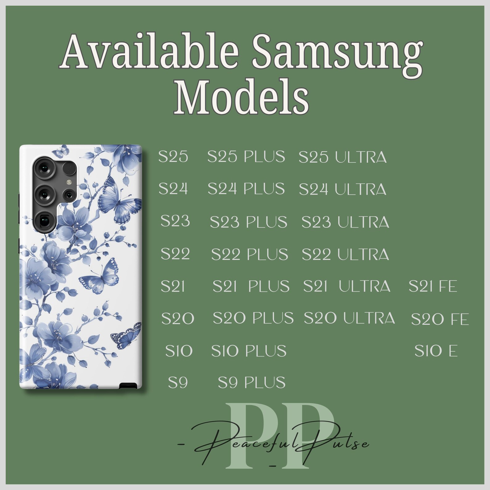 Delft Blue Chinoiserie Phone Case, Tough Protective iPhone Samsung ...