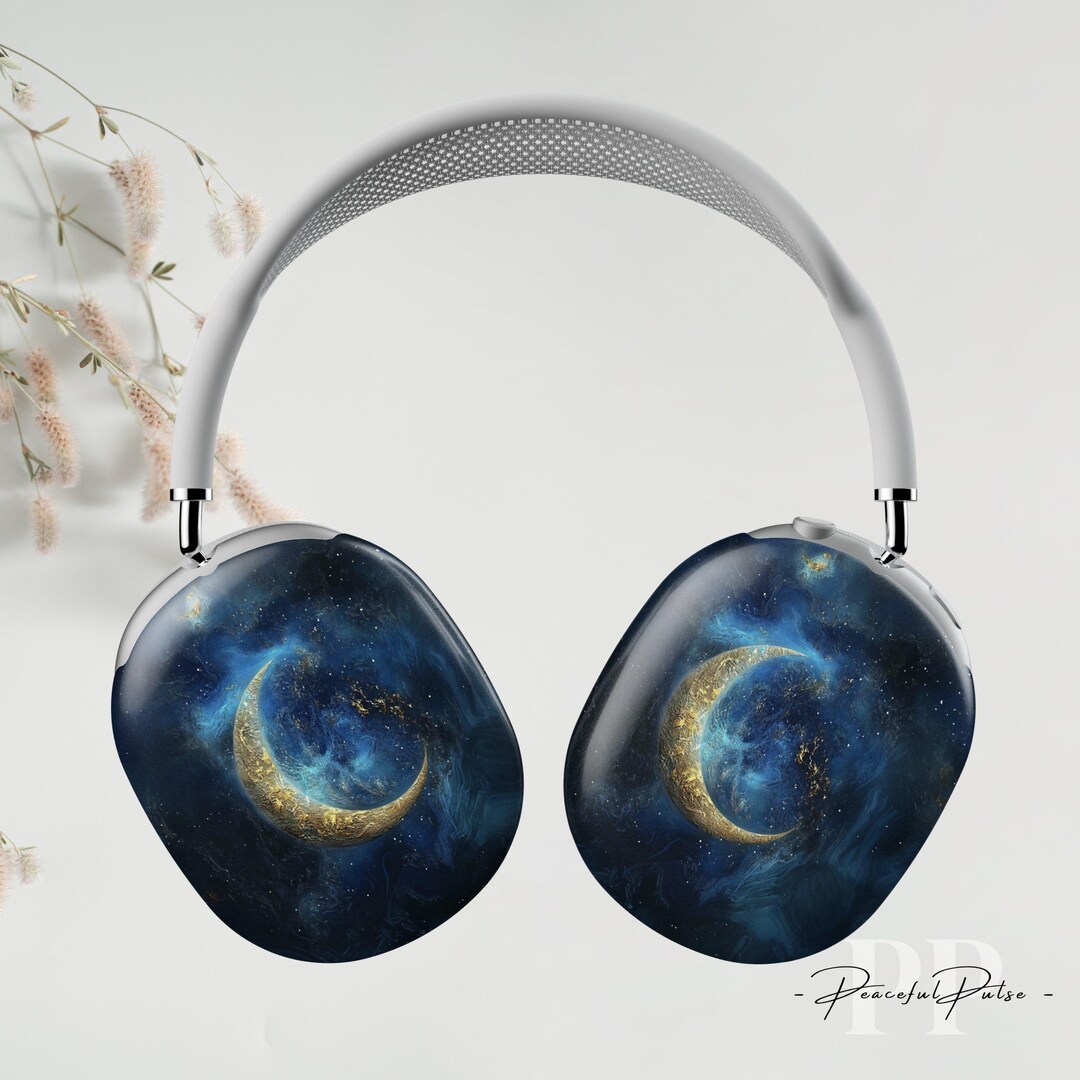 Crescent Moon and Stars Night Sky AirPod Max Cover Airpods Max Case ...