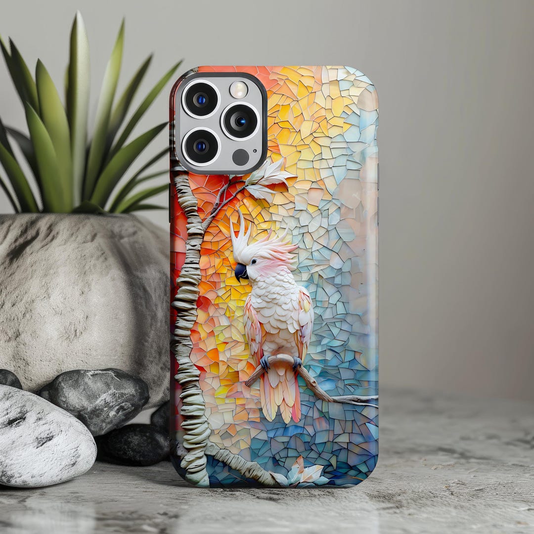 Colorful Parrot Phone Case, Whimsical Art Design, Unique Tough Phone ...