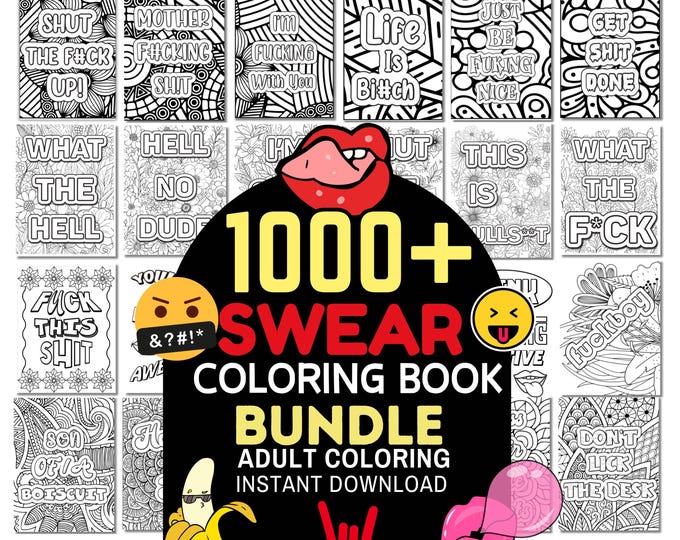 100 Swear Word Coloring Pages Swear Word Coloring Sheets Mandala ...
