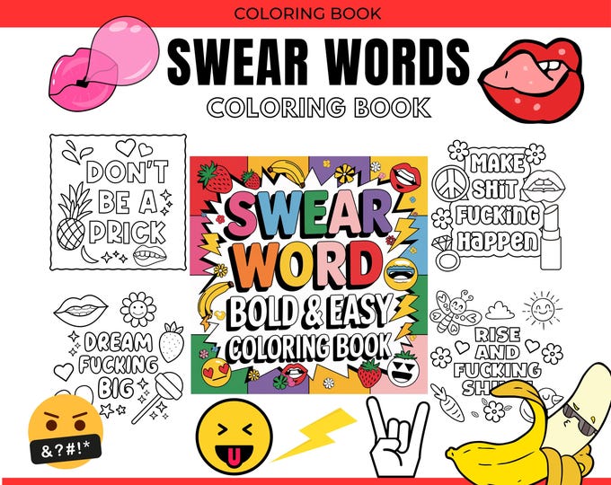 100 Swear Word Coloring Pages Swear Word Coloring Sheets Mandala ...