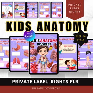 Human Anatomy Booklet PLR Systems Organs Parts of the Body, Anatomy ...