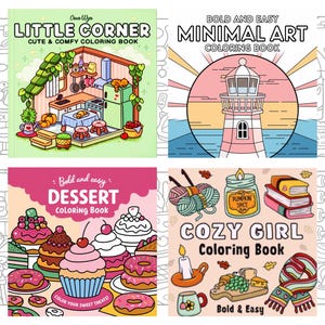 3000+ Coloring Pages Mega Bundle, 50 Coloring Book Bundle, Girl Moments ...