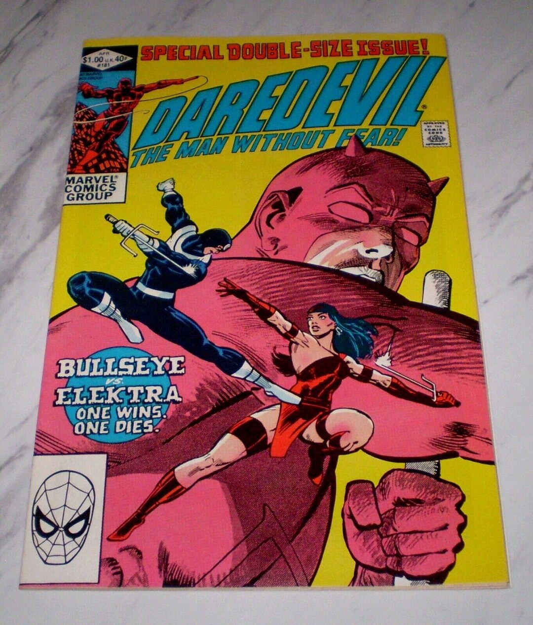 Daredevil 181 Mint 9.9 OW/W Pages 1982 Marvel Death of Elektra ...