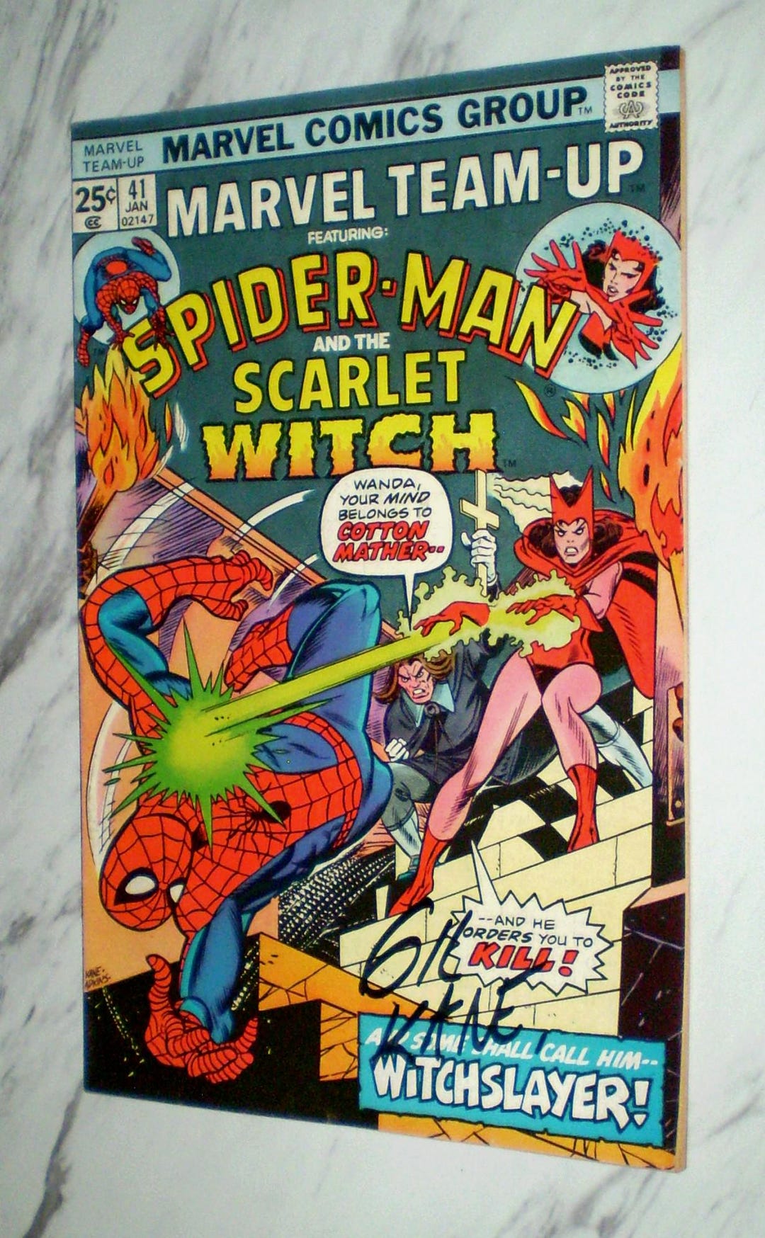 Marvel Team-up #41 VF 8.0 1976 Amazing Spider-man and Scarlet Witch ...