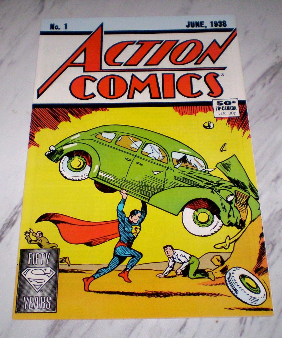 Action Comics #1 Gem Mint 10.0 WHITE Pages 1988 DC Copper Age Comic ...