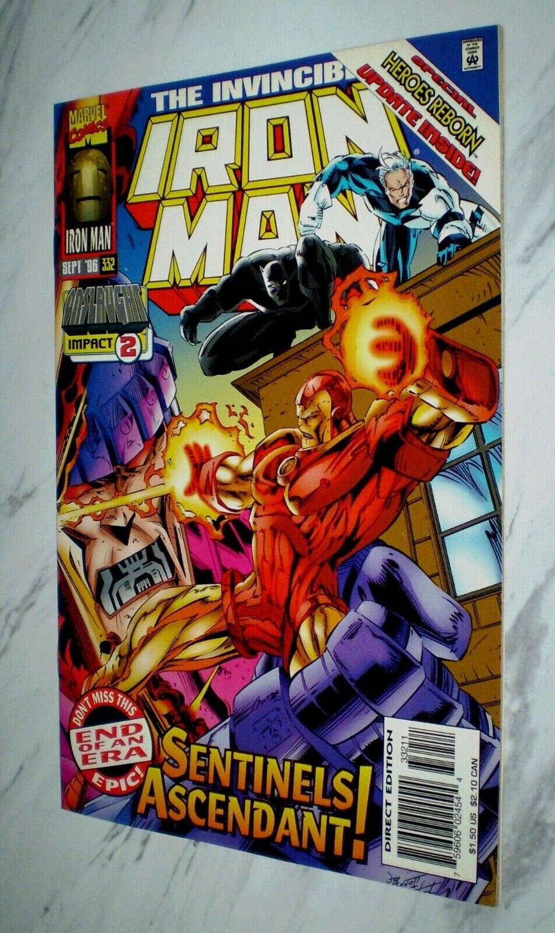 Iron Man #332 Gem MINT 10.0 1996 Marvel Comics Last Issue, From an ...