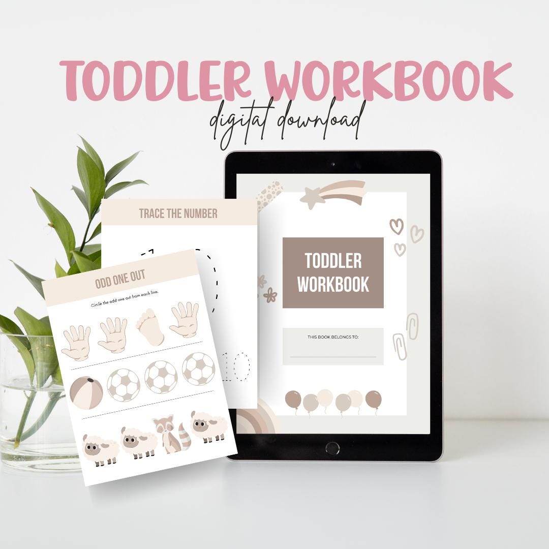 Toddler Learning Workbook Ages 2–4 – Shapes, Colors, Tracing & Motor ...