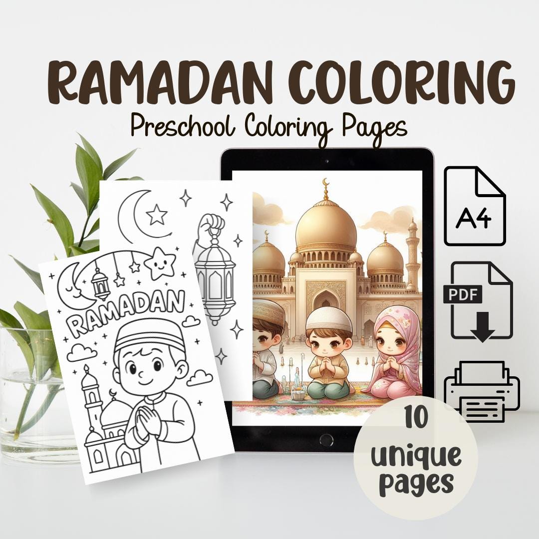 Ramadan Coloring Pages for Kids – Printable Islamic Activity Sheets ...