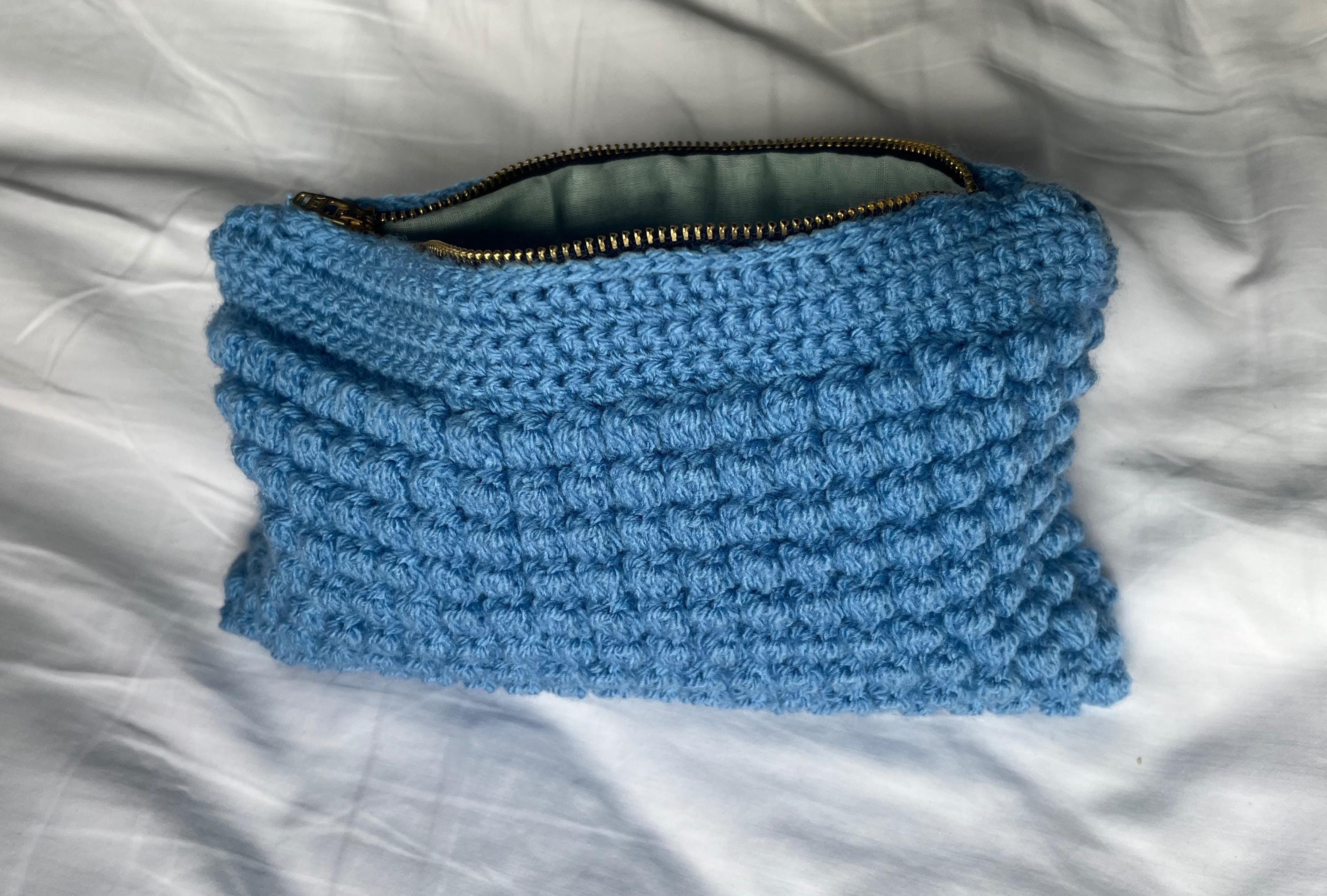 Crochet Bobble Makeup Bag Pattern for Beginners - Easy DIY Craft - Etsy
