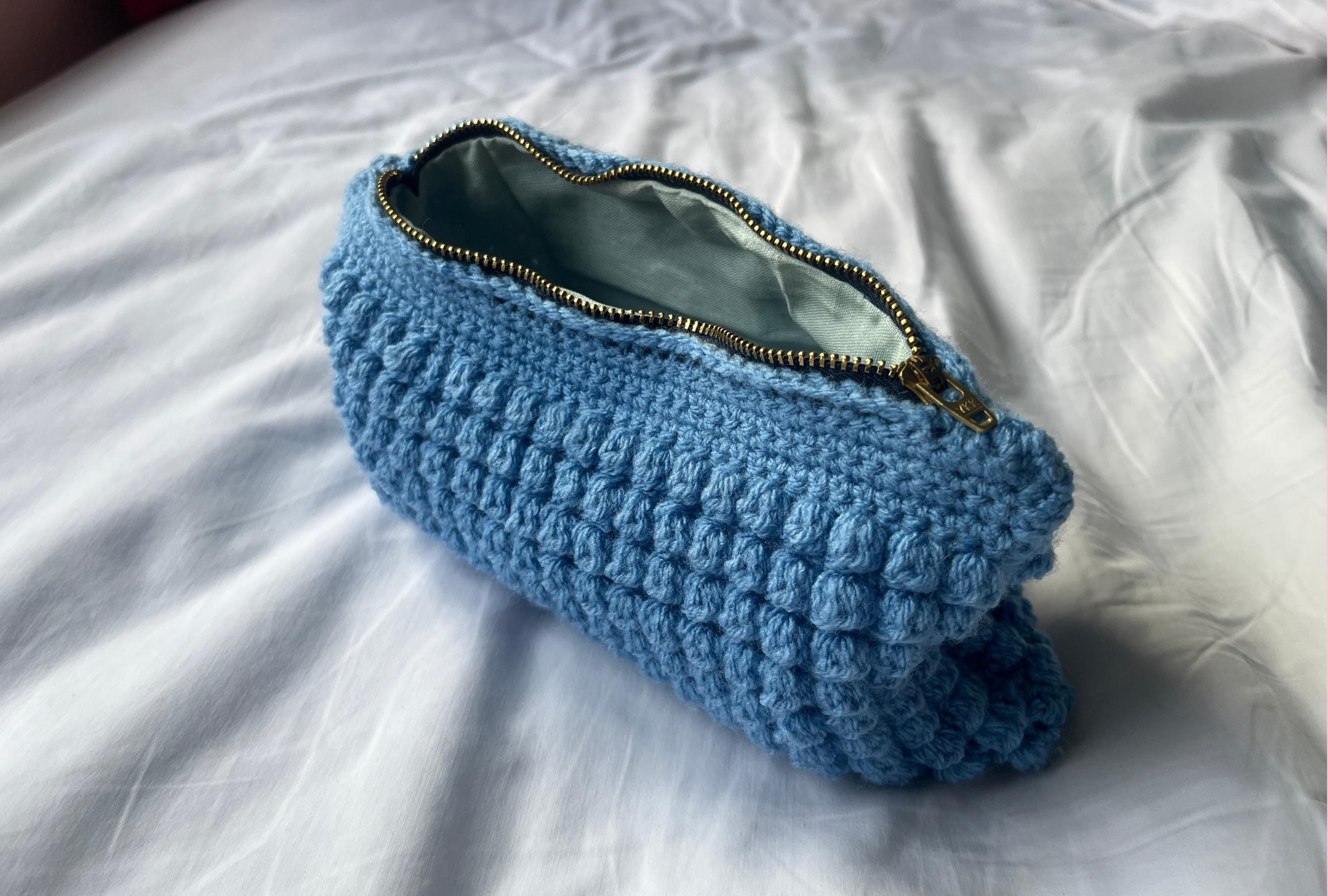 Crochet Bobble Makeup Bag Pattern for Beginners - Easy DIY Craft - Etsy