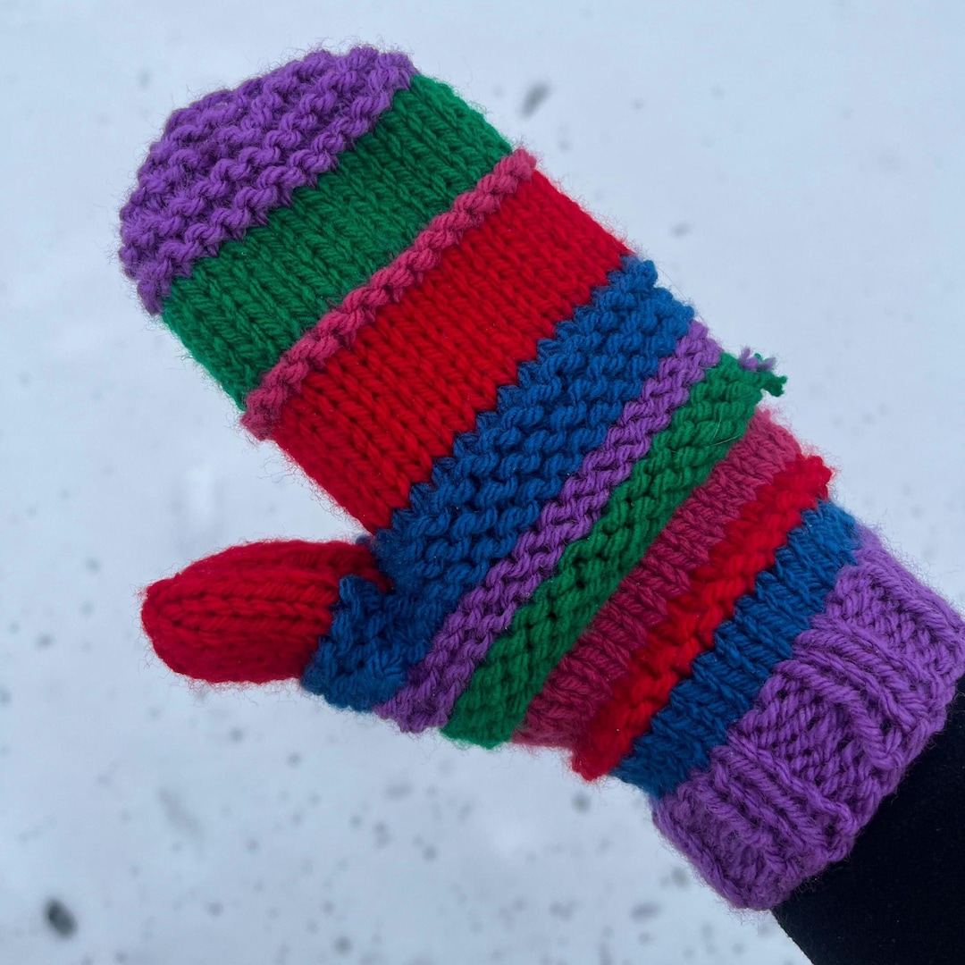 Knitted Gloves Pattern, Knitted Gloves, Knitted Mittens, Easy Pattern ...