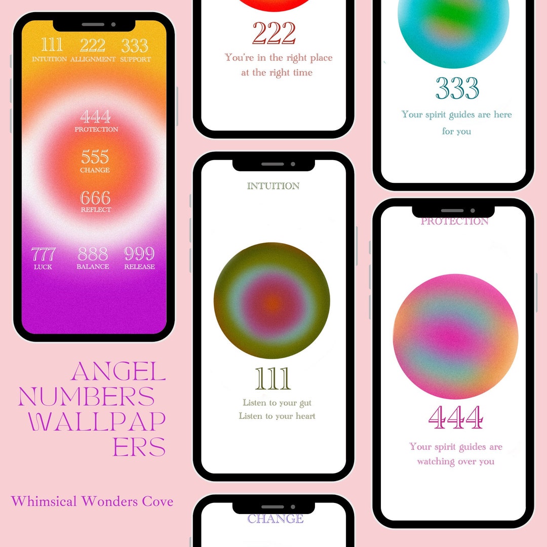 Angel Numbers iPhone Wallpapers - Etsy