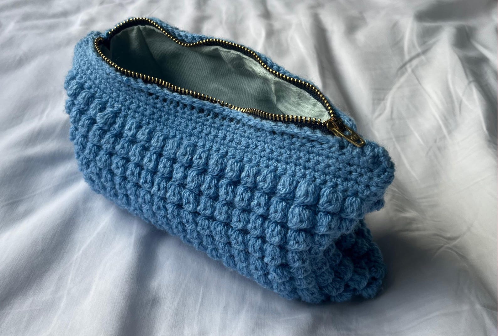 Crochet Bobble Makeup Bag Pattern for Beginners - Easy DIY Craft - Etsy