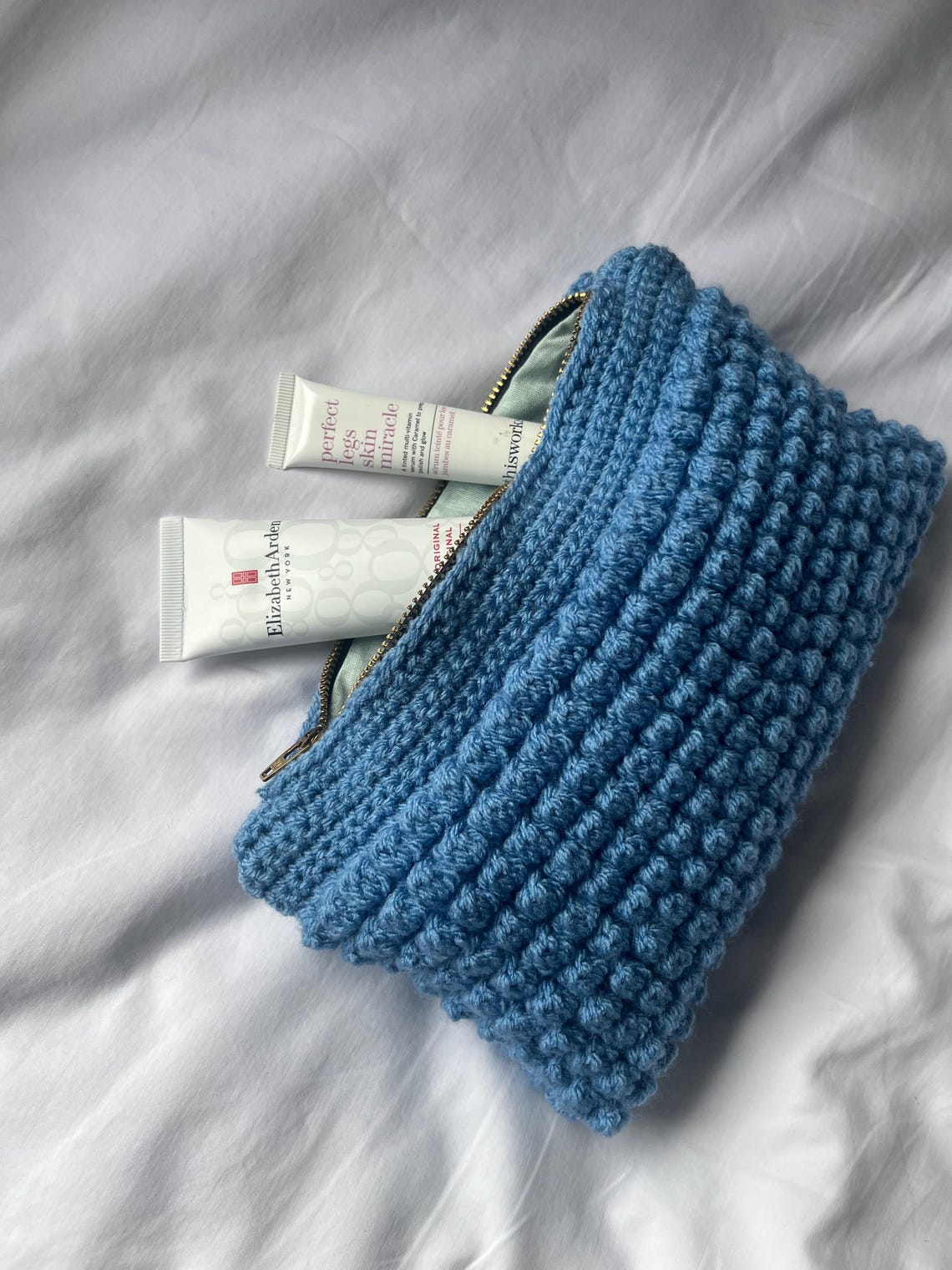 Crochet Bobble Makeup Bag Pattern for Beginners - Easy DIY Craft - Etsy