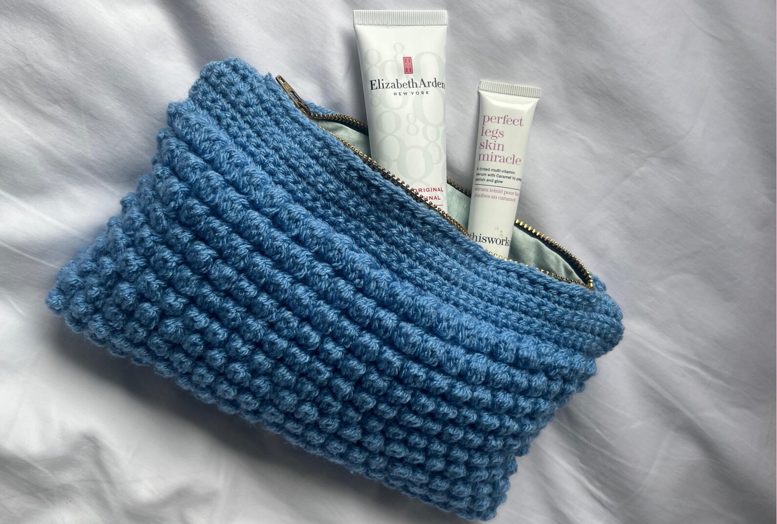 Crochet Bobble Makeup Bag Pattern for Beginners - Easy DIY Craft - Etsy