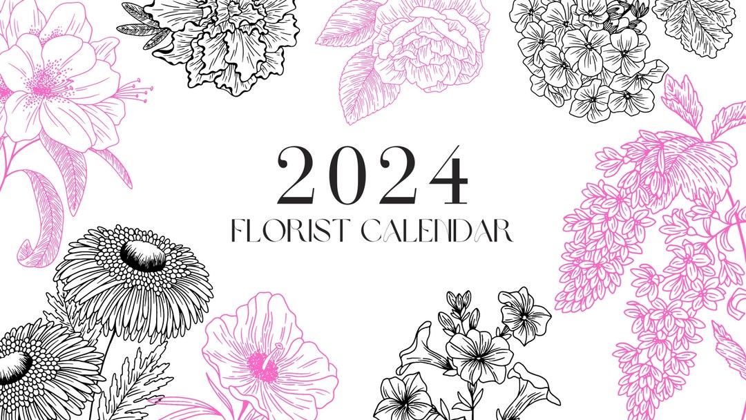 A Fun and Pretty Flower Calendar for All the Flower Lovers A Fun and ...