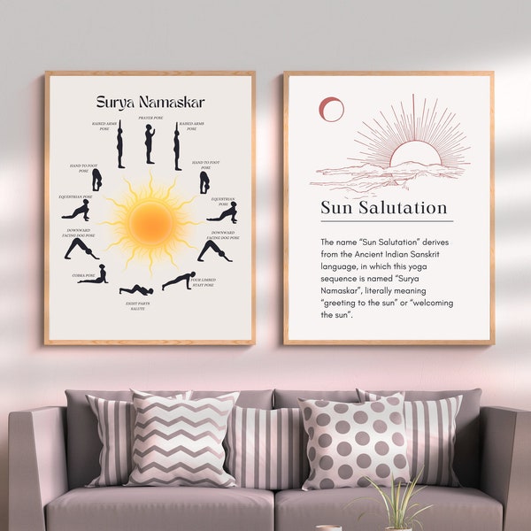 Sun Salutation Poster - Etsy