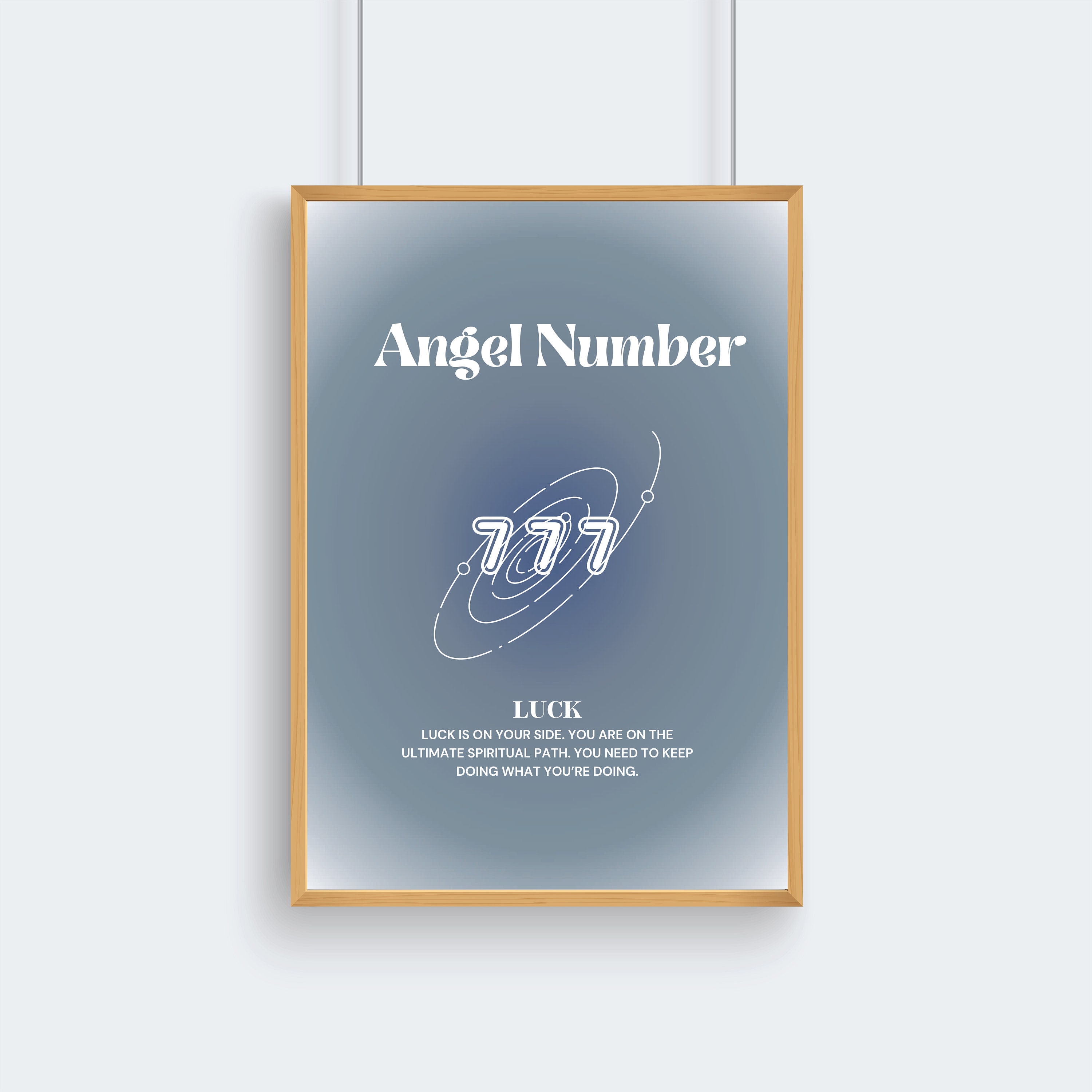Angel Numbers 777 Poster, Aura Poster Set of 2, Positive Affirmation ...