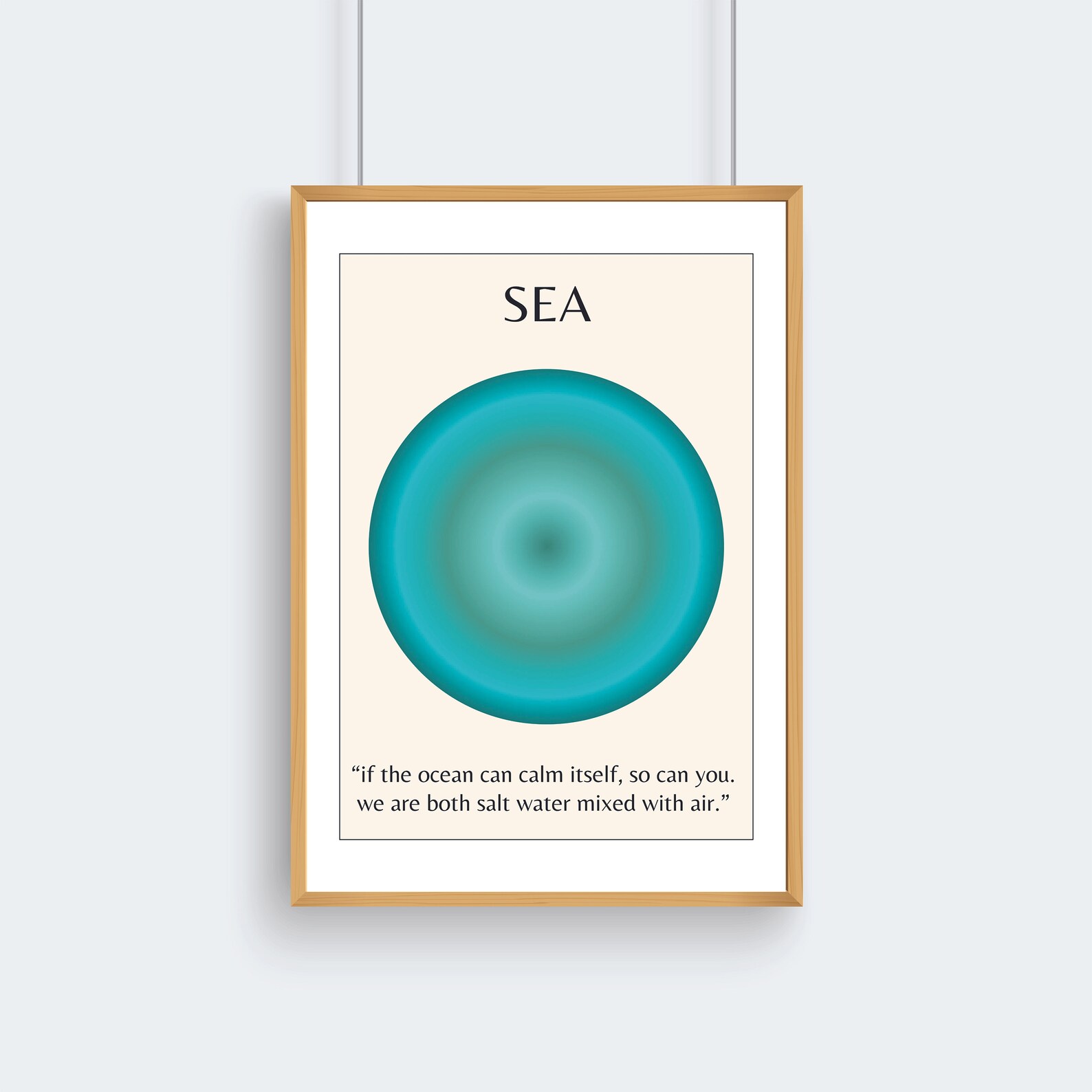 Sun Salt and Sea Aura Posters, 3 Piece Wall Art, Coastal Wall Art ...