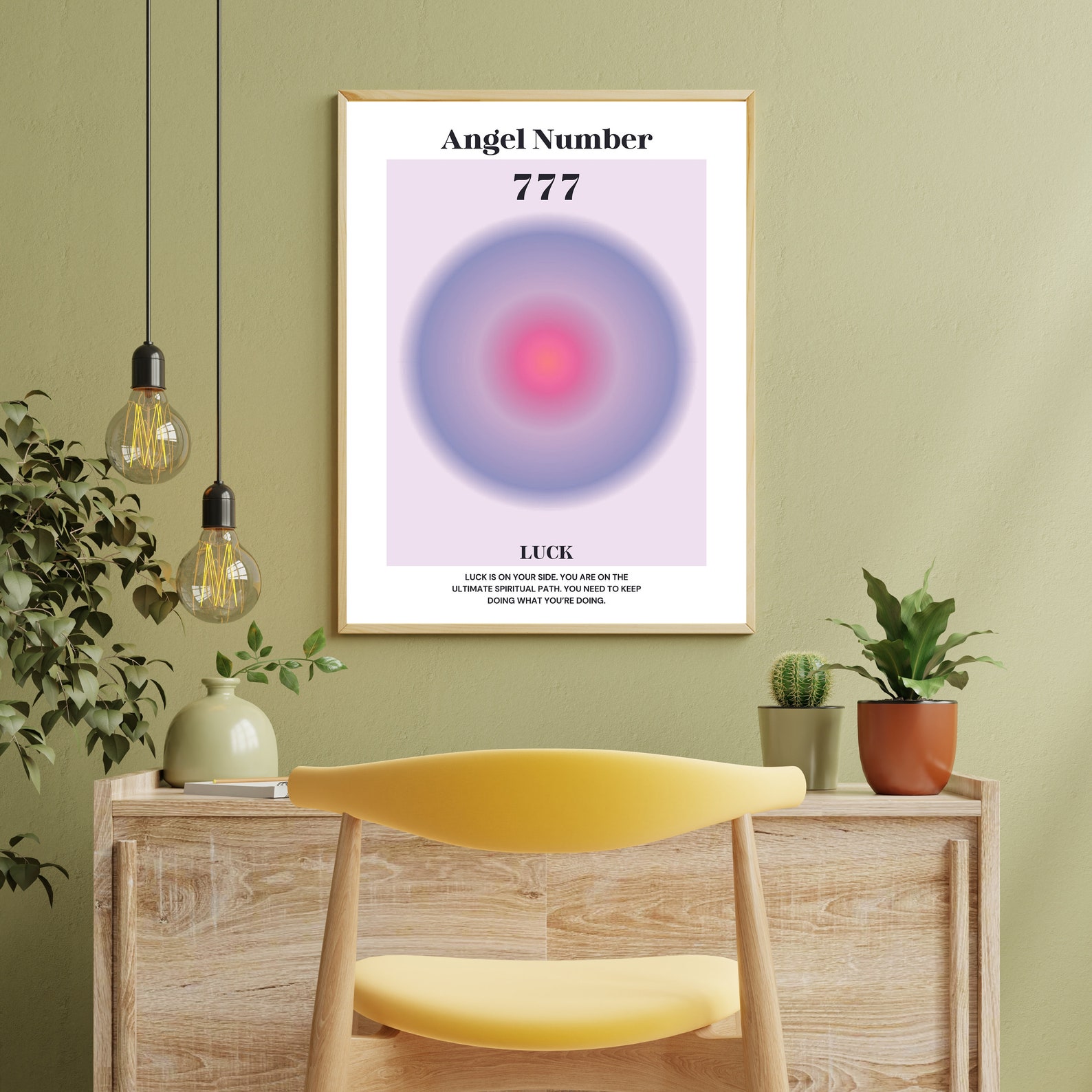 Angel Numbers 777, 888, 999 Set, Gradient Wall Art, Aura Angel Number ...