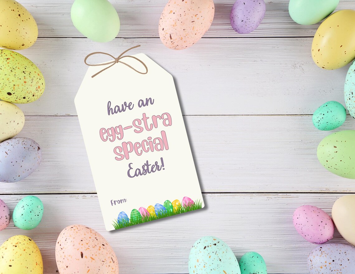 Easter Printable Gift Tags, Easter Basket Tag, School Easter Classroom ...