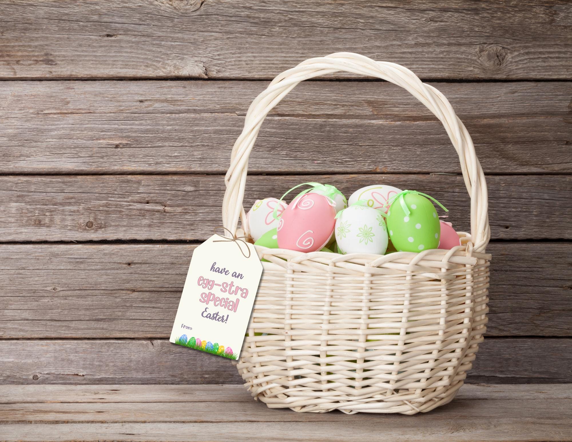 Easter Printable Gift Tags, Easter Basket Tag, School Easter Classroom ...