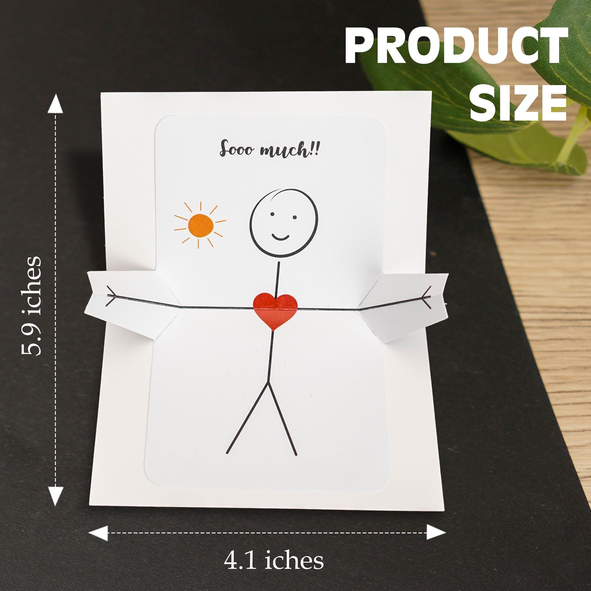 3D Hugging Pop up Card | Personalized Valentine Gift for Mom Dad ...