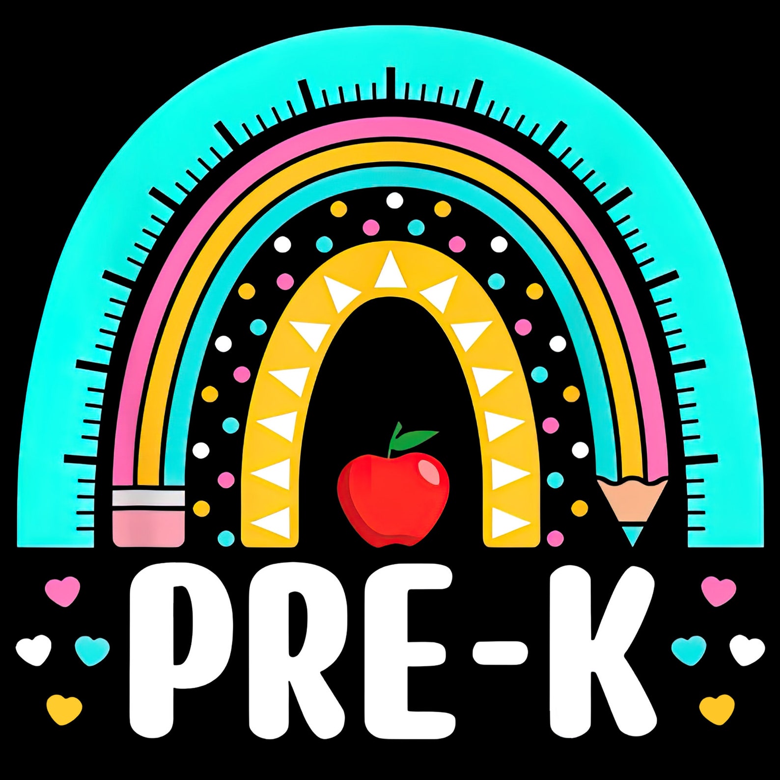 Rainbow Pre-k Shirt PNG File for Back to School, Teacher Welcome Back ...