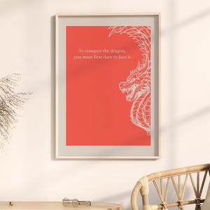 Year of the Dragon Wall Art Set, Printable Chinese Dragon Prints for ...