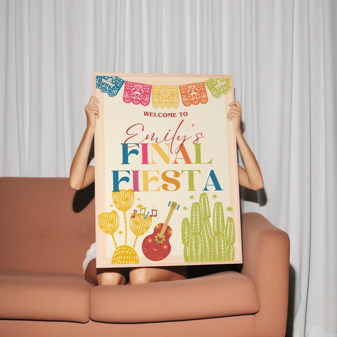 Final Fiesta Bachelorette Welcome Sign Template, Mexico Bachelorette ...