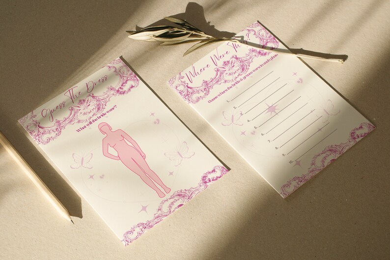 Coquette Bachelorette Party Game Bundle, 10 Bridal Shower Canva ...