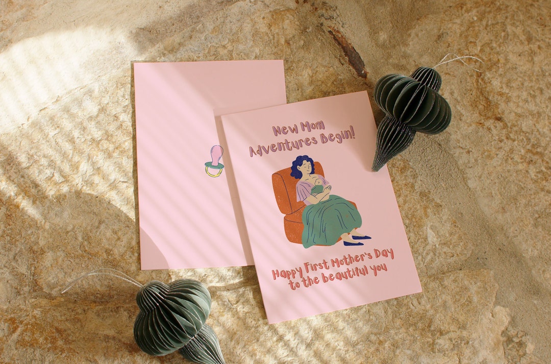 First Mothers Day Card, Printable Mother's Day Gift for Her, Gift for ...