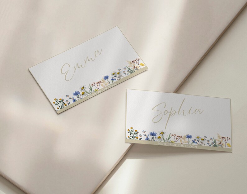Wildflower Wedding Seating Chart Template Bundle, Floral Wedding ...