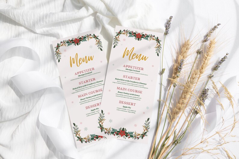 Christmas Party Template Bundle, Welcome Sign, Printable Digital ...