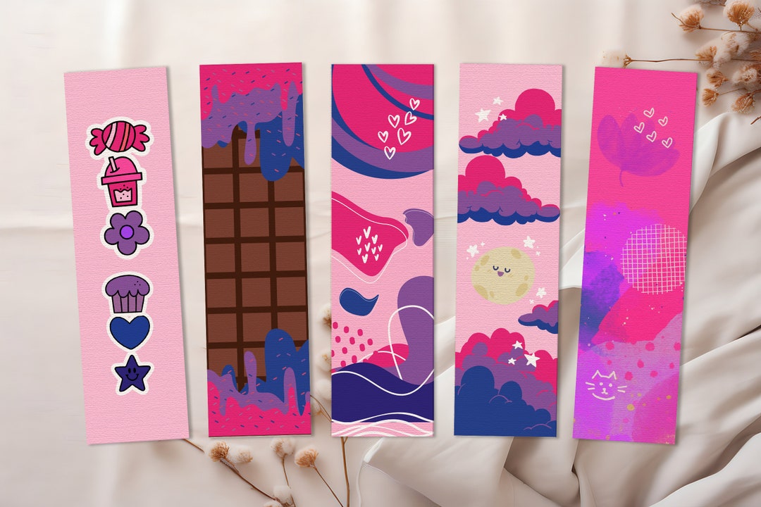 Bisexual Bookmark Set - Instant Download - LGBT Gift for Bookworm ...