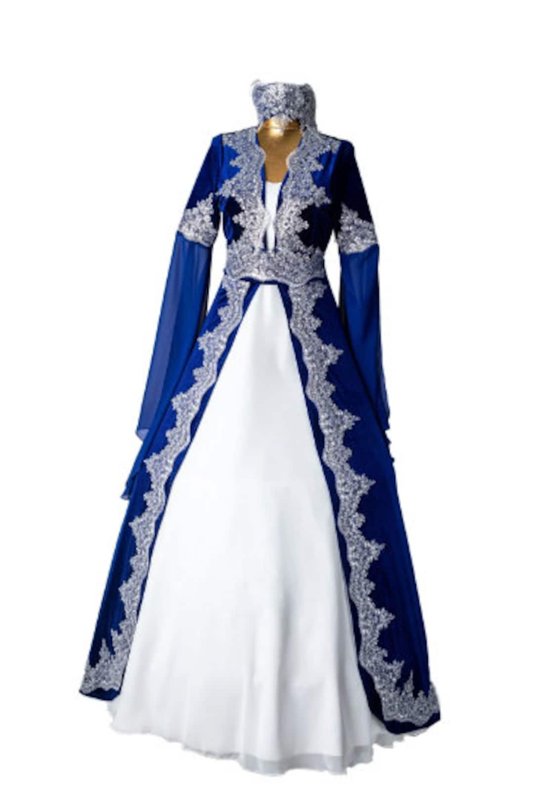 Traditional Ottoman Bindalli Bridal Gown With Embroidery - Etsy