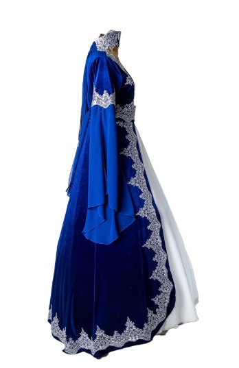 Traditional Ottoman Bindalli Bridal Gown With Embroidery - Etsy