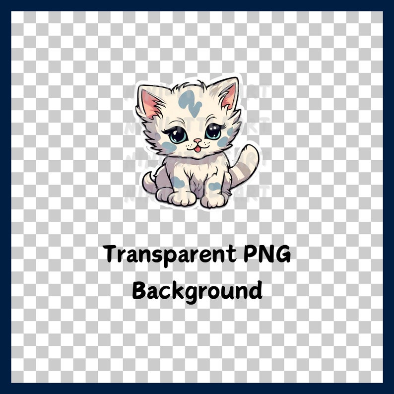 Cute Kittens, Cats Digital Stickers 20 PNG Designs for Cute Cats ...