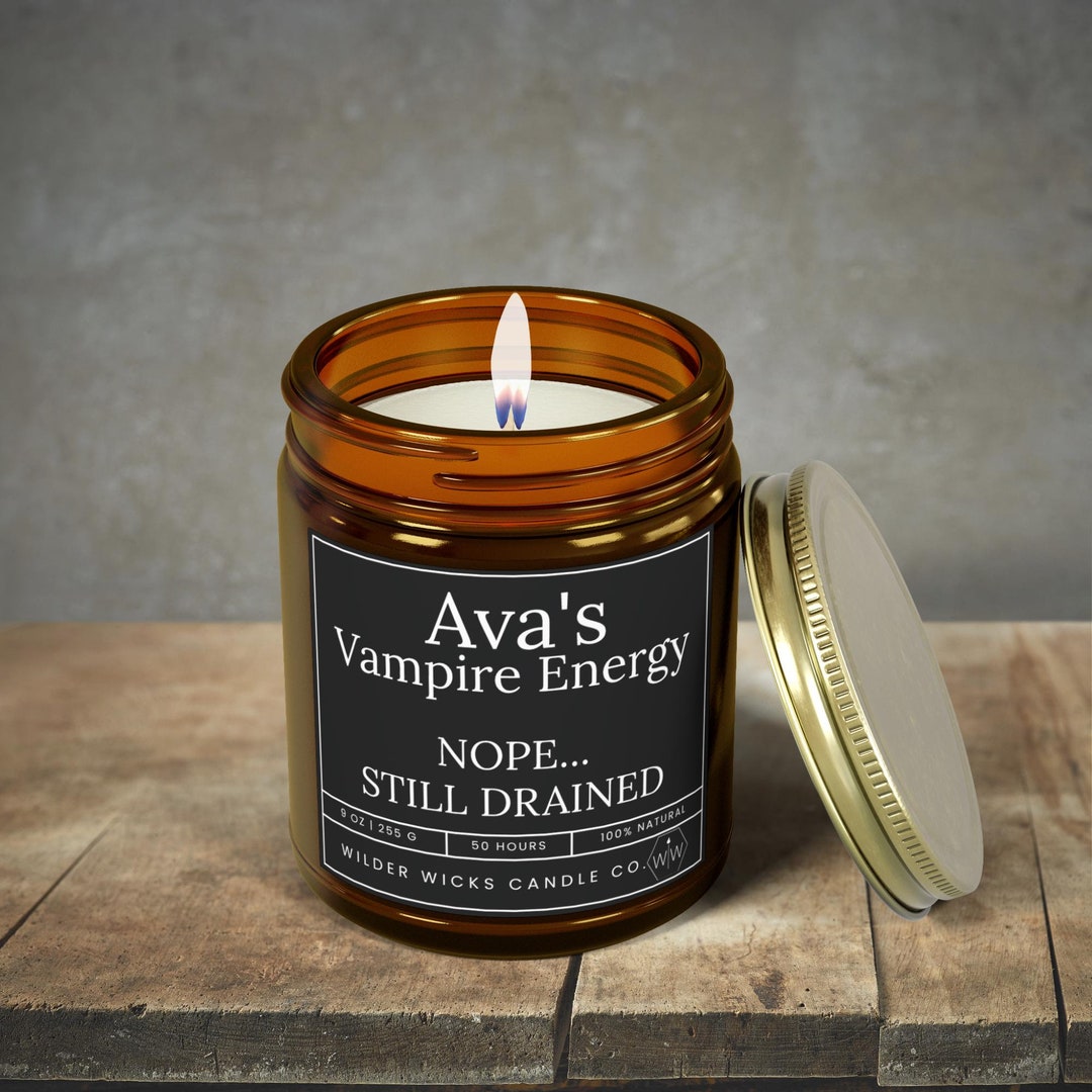 Humorous Halloween Candle for Your Sarcastic Coworker Personalized ...