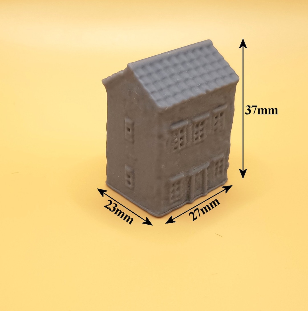 6mm Scale Model MEDITERRANEAN Building 2 With Tiled Roof - UNPAINTED ...