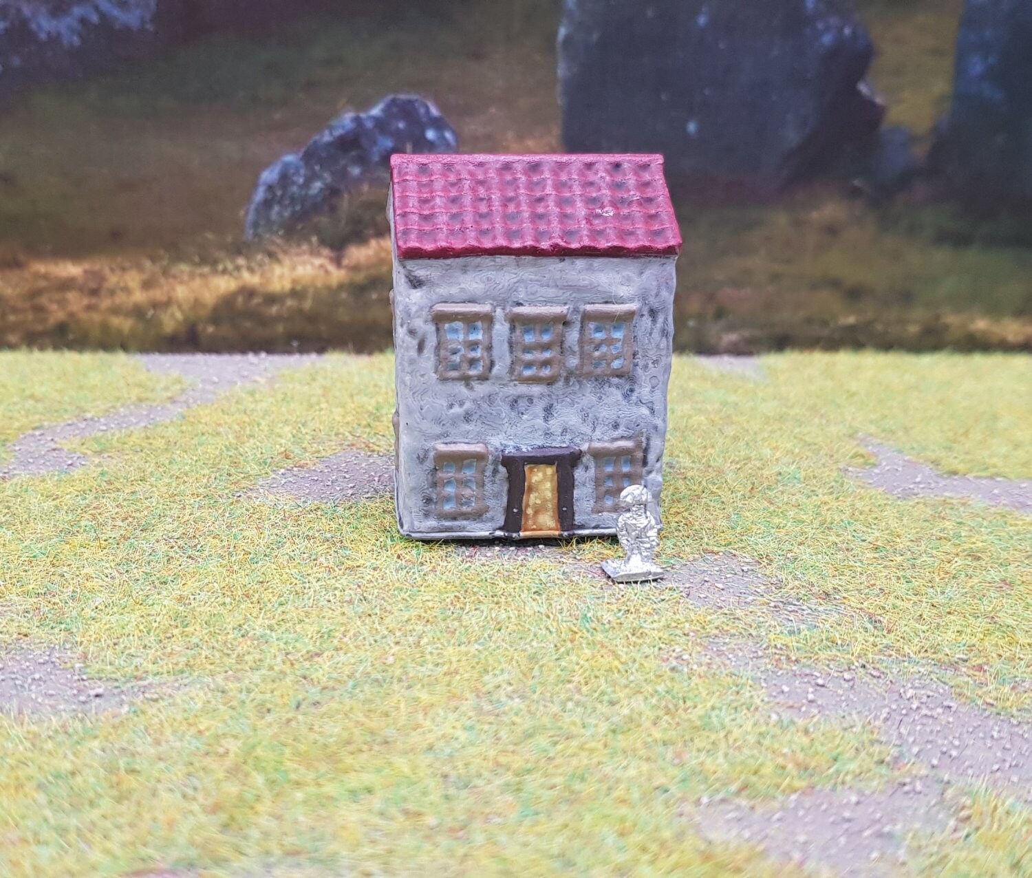 6mm Scale Model MEDITERRANEAN Building 2 With Tiled Roof UNPAINTED ...