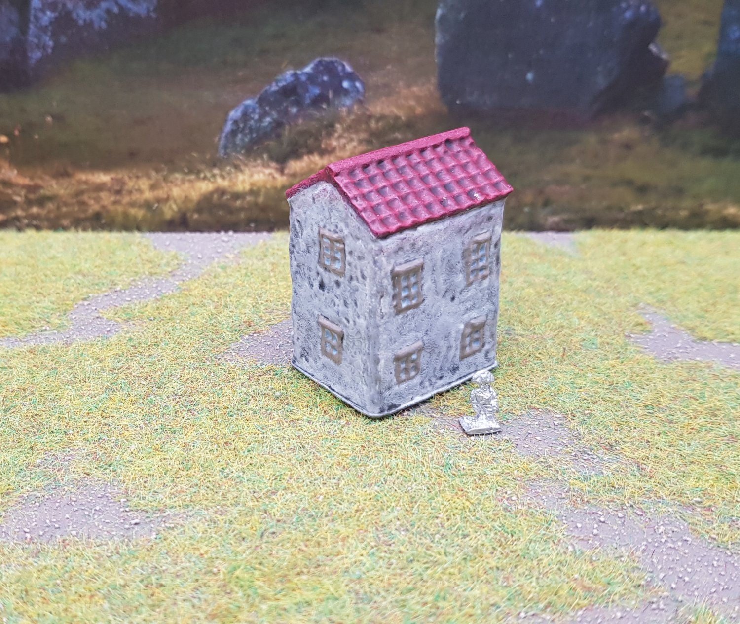 6mm Scale Model MEDITERRANEAN Building 2 With Tiled Roof UNPAINTED ...